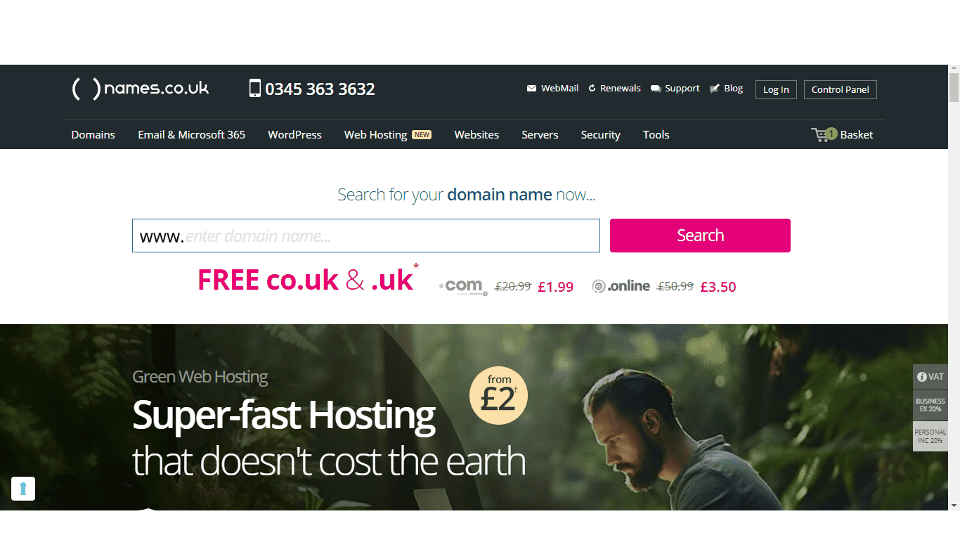 Expert review of Names.co.uk (2025): test results, real reviews ...