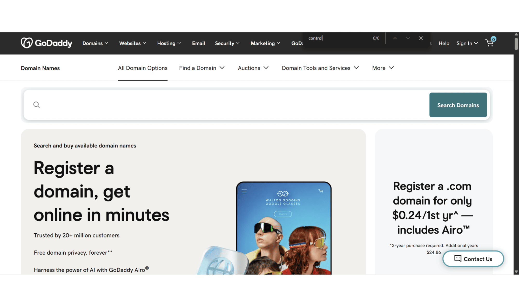 GoDaddy Domain Registration Review 2026 - Hostings.info