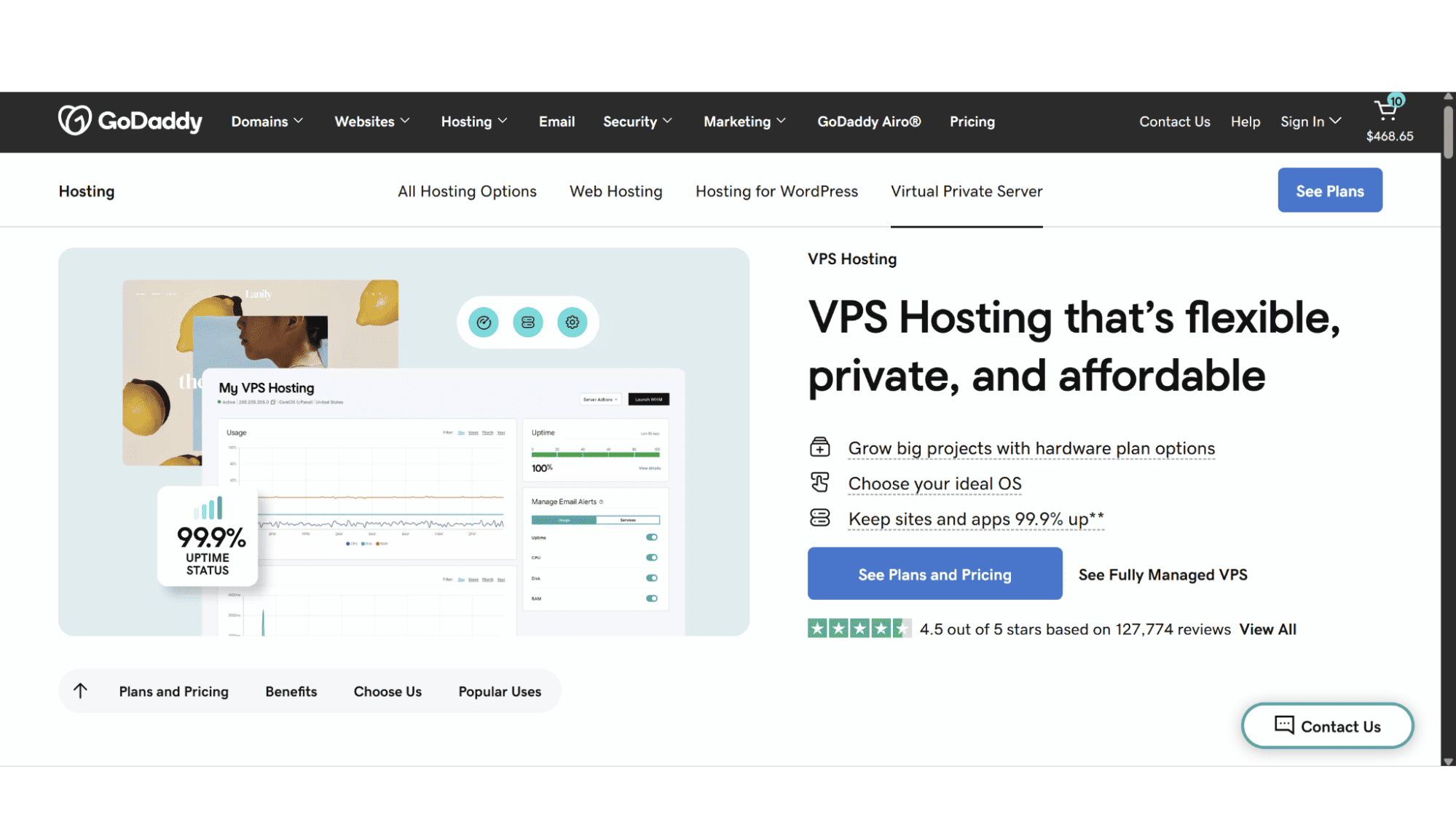 GoDaddy VPS Review 2025 - Hostings.info